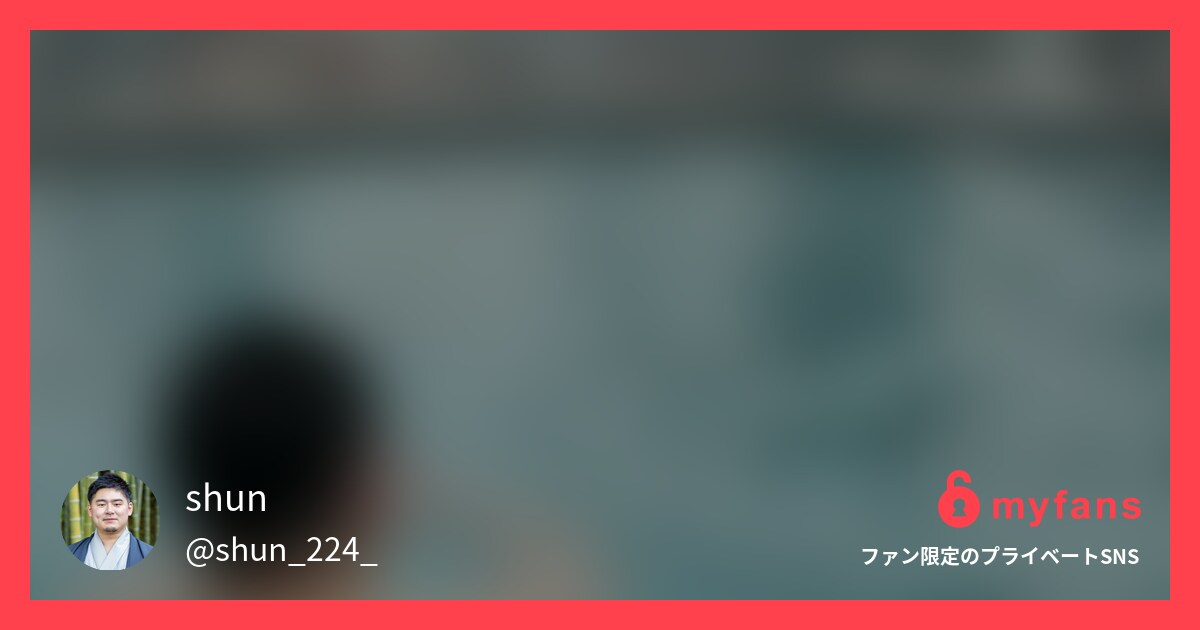 Thailand part1前入り... | shun's private SNS | myfans